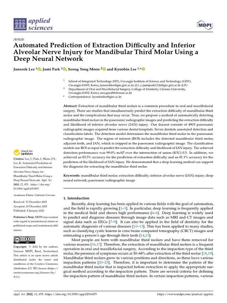 Automated Prediction of Extraction Difficulty and | PDF