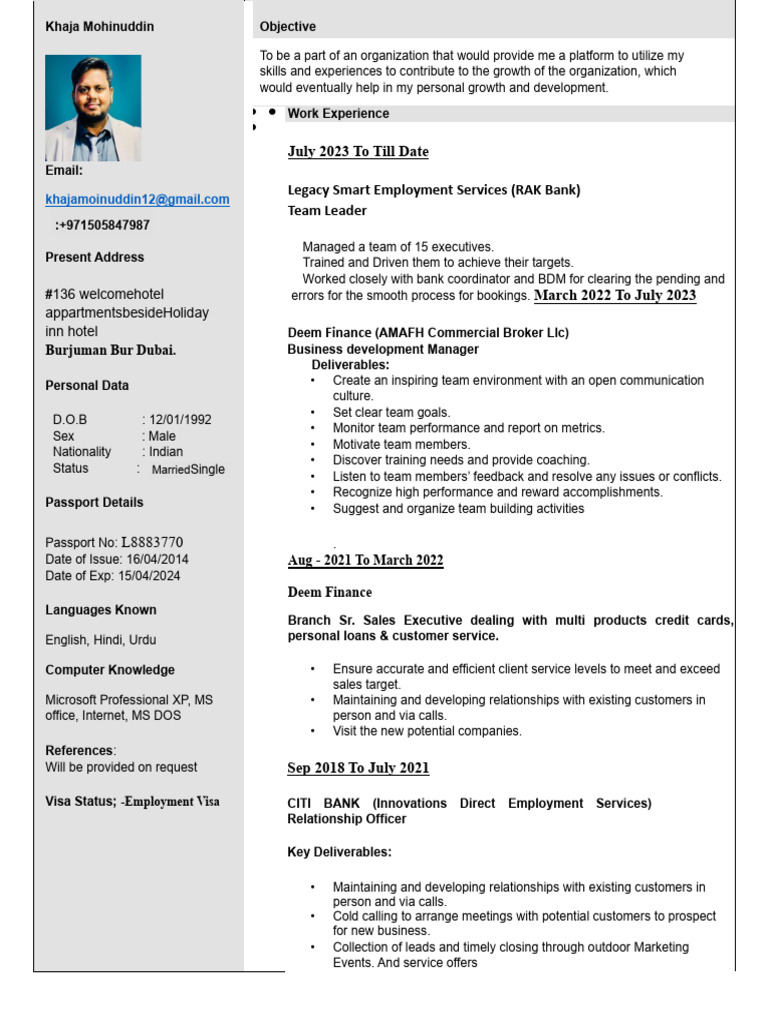 Khaja Legacy cv1 | PDF