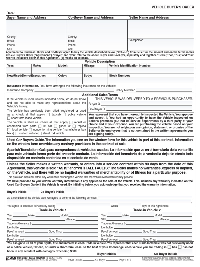 Law RTL Buy Ord Arb-Fl (10 - 19) | PDF