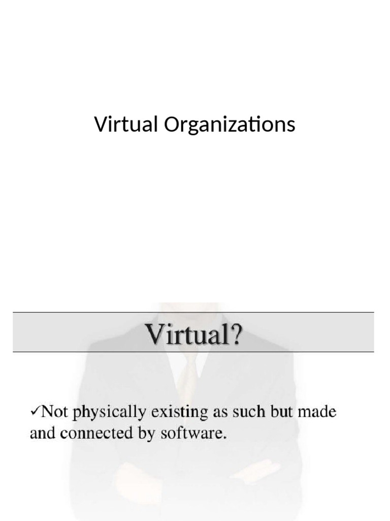 Virtual Organization | PDF