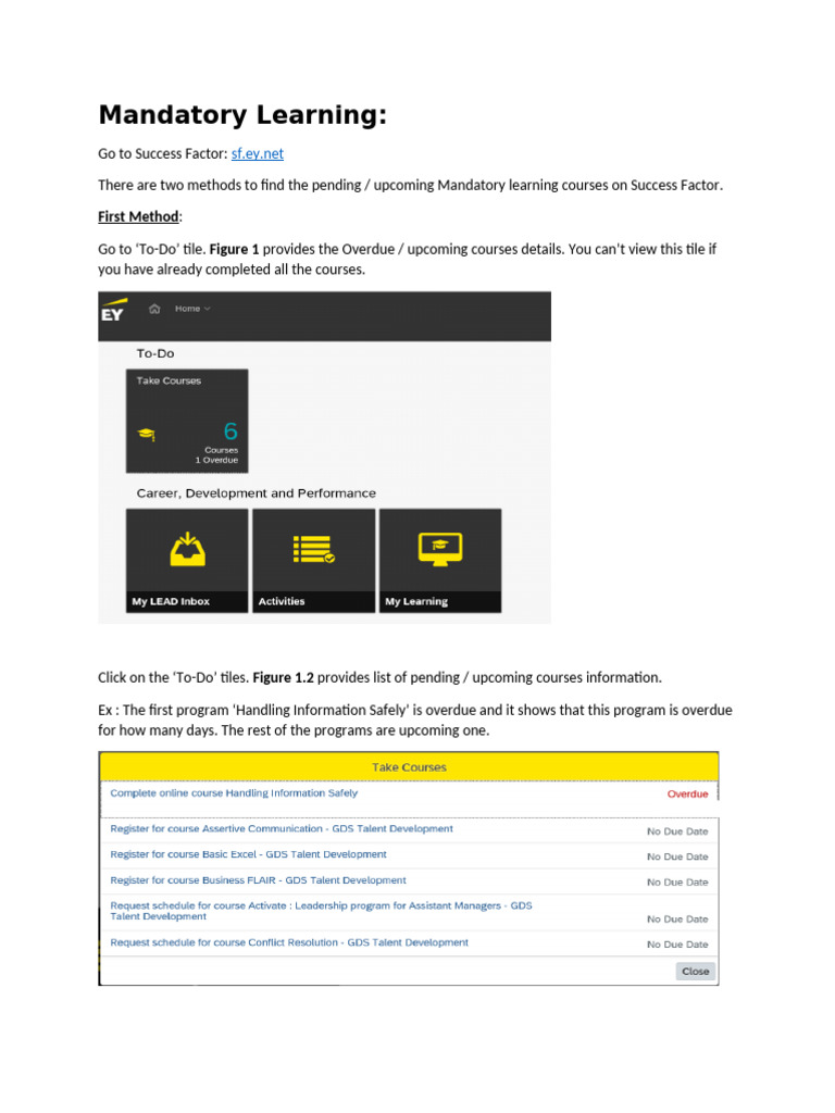 Mandatory - Learning | PDF