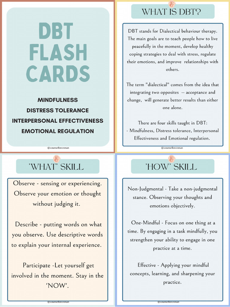 DBT Coping Cards | PDF