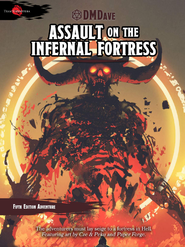 DMDave Adventure-Assault On The Infernal Fortress-17th-Level | PDF