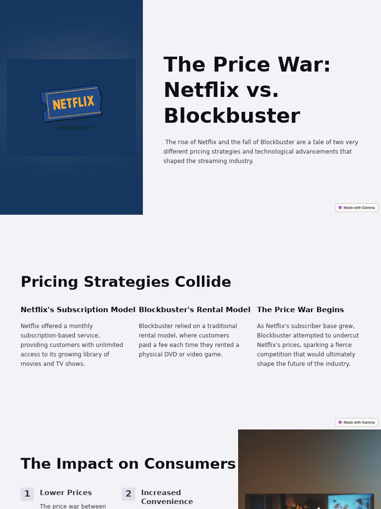 The Price War Netflix Vs Blockbuster | PDF