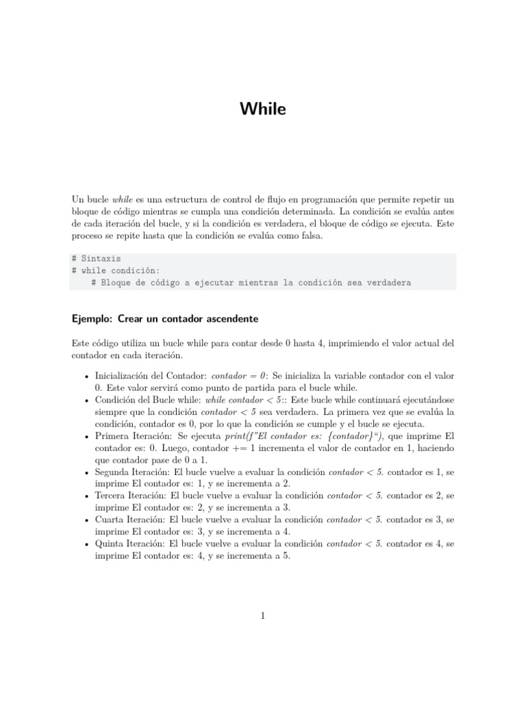 2.2 Bucle_While | PDF
