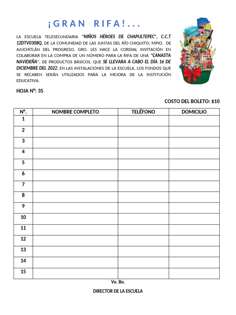 Gran Rifa Canasta | PDF