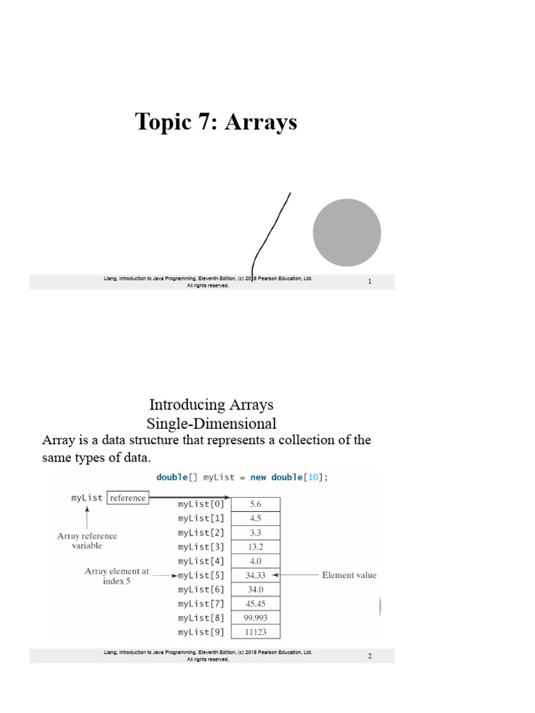 Topic 7 Arrays Updated | PDF