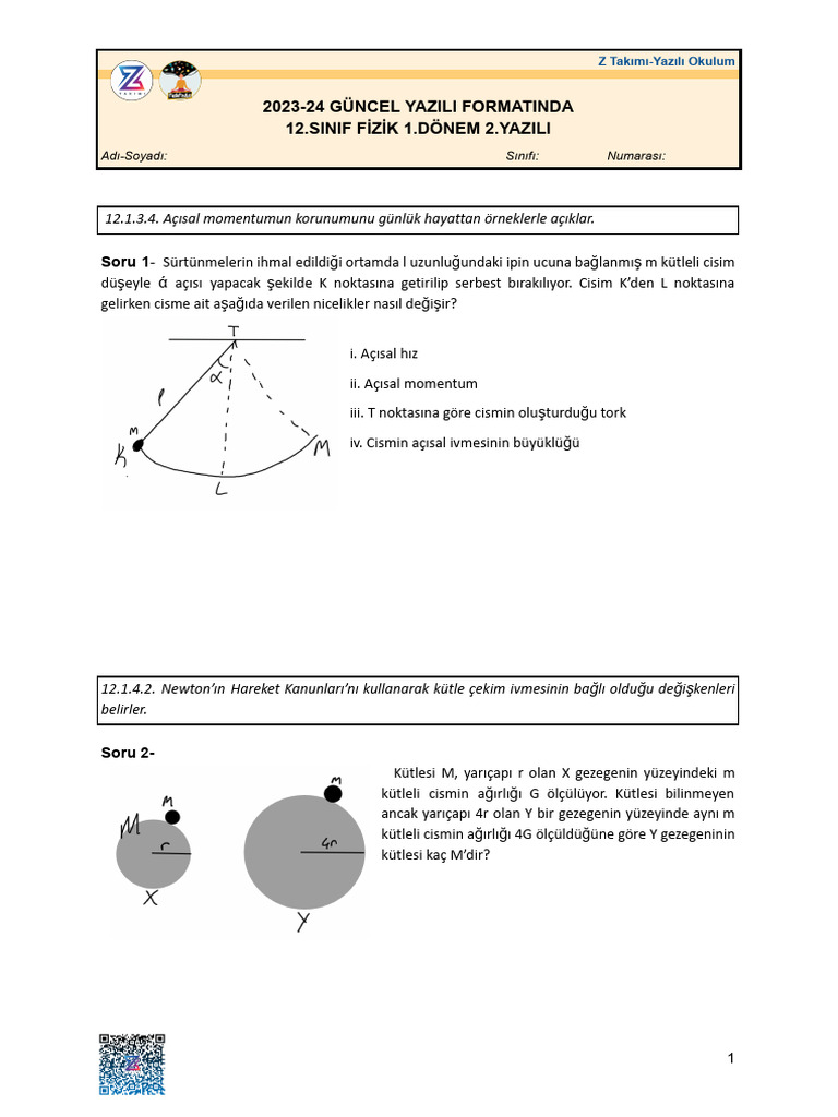 12.sinif-fizik-1.donem-2.yaz | PDF