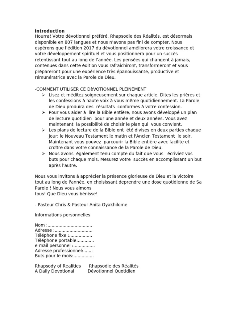 Additional Information in French | PDF | Nevi'im | Wellness