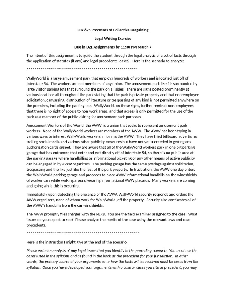 Legal Writing Exercise Spring 2021 | PDF | Precedent | Career & Growth