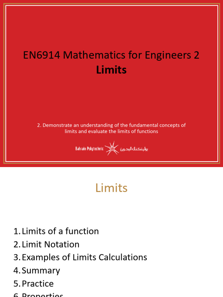 Limits | PDF