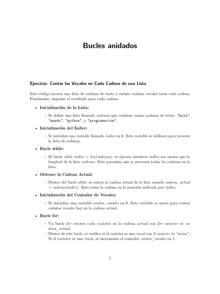 12.2 Bucles - Anidados - Ej2 | PDF