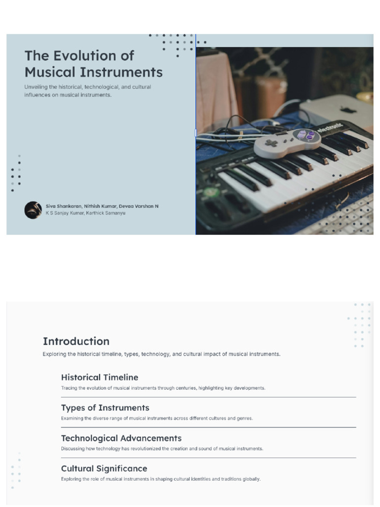 Evolution of Musical Instruments | PDF