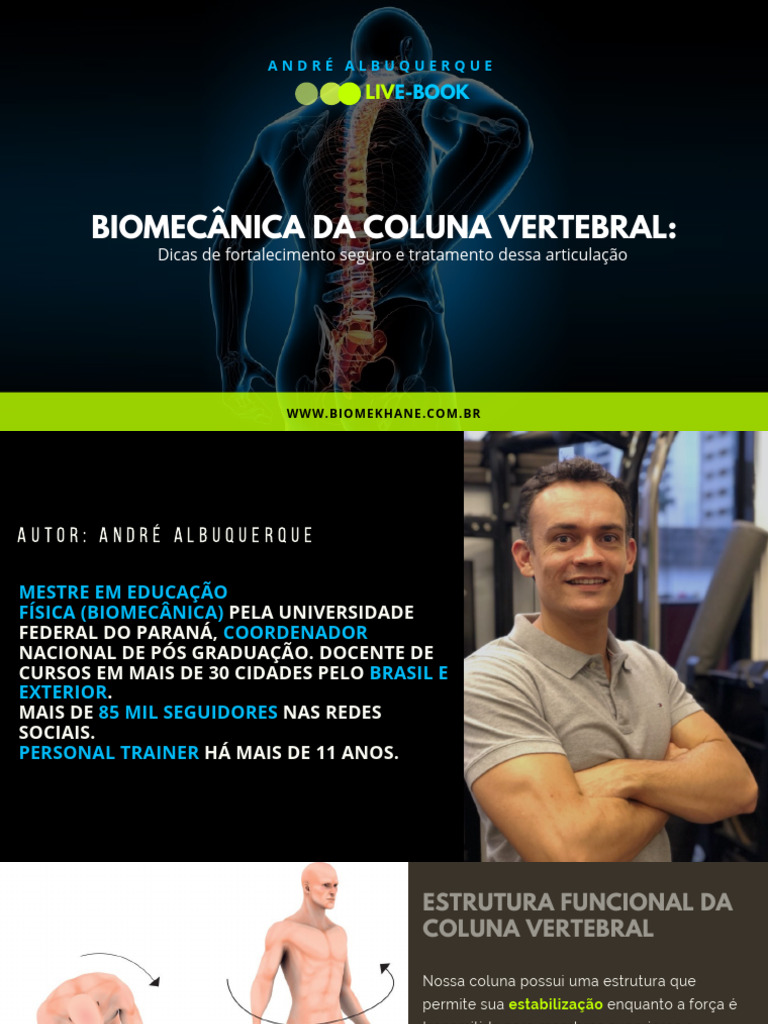 Biomecânica Da Coluna Vertebral | PDF