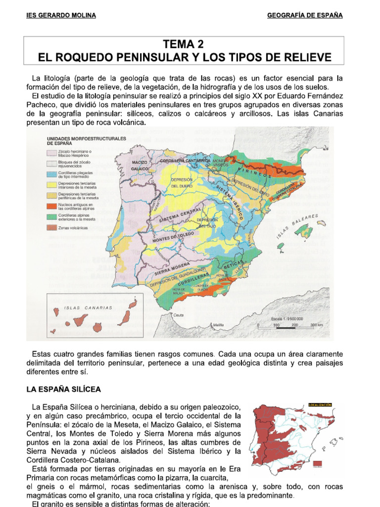 Tipos de Relieve | PDF