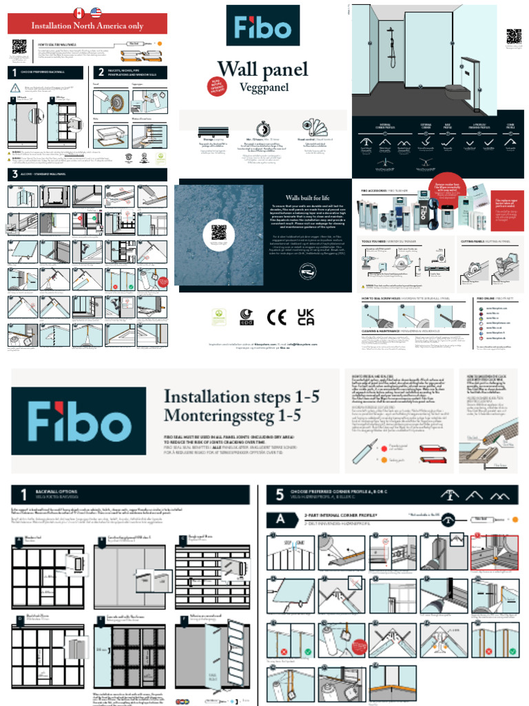 Fibo Wallpanel Installation Instructions Inlay All Markets Fibo INL WP 0624 SSA LQ | PDF