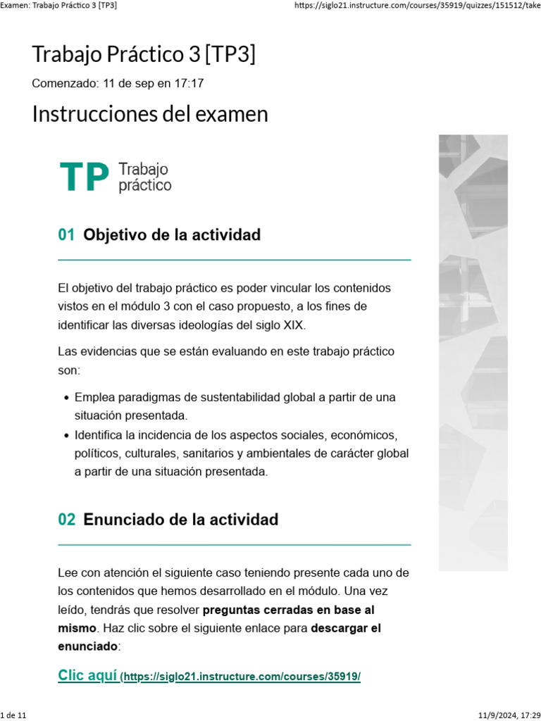 Examen - Trabajo Práctico 3 (TP3) | PDF | Ideologías | Nacionalismo