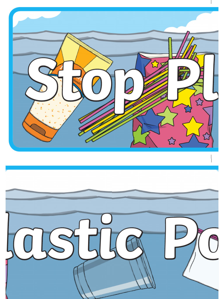 Stop Plastic Pollution Display Banner | PDF