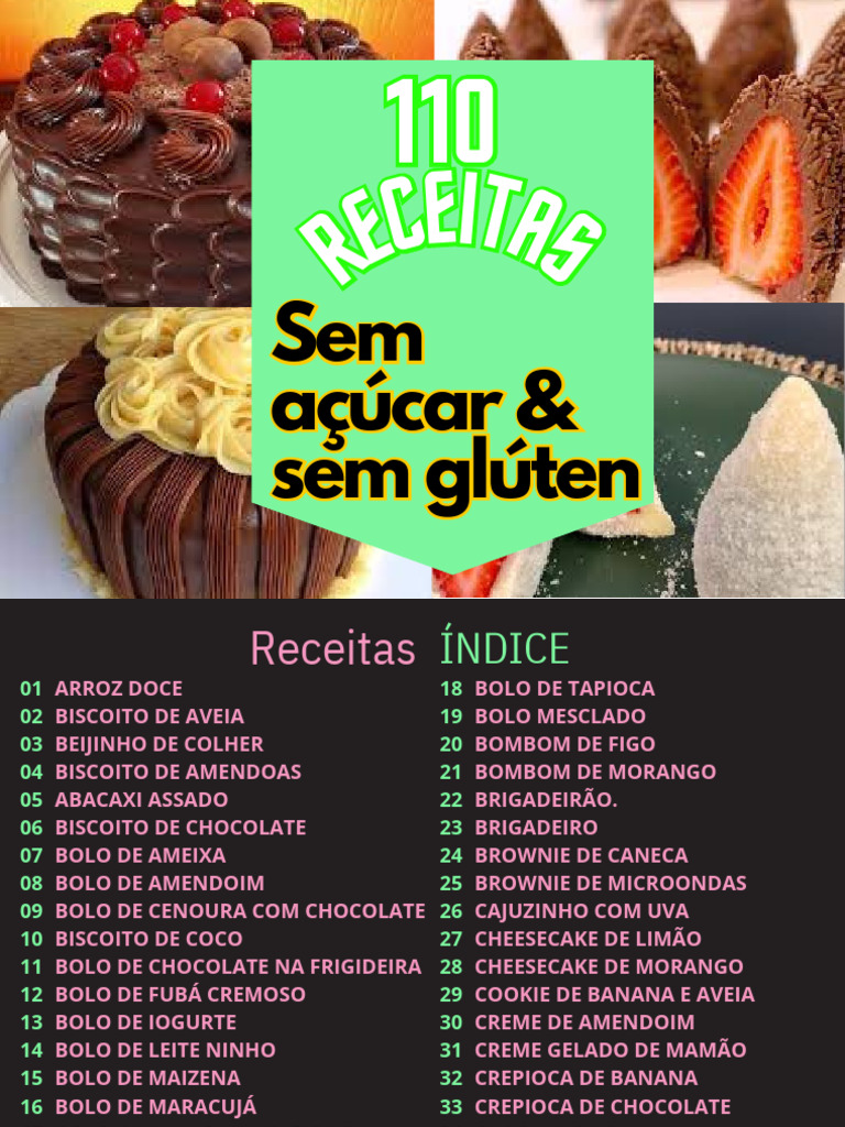 110 Receitas de Doces Sem Açucar - 240804 - 175459 | PDF