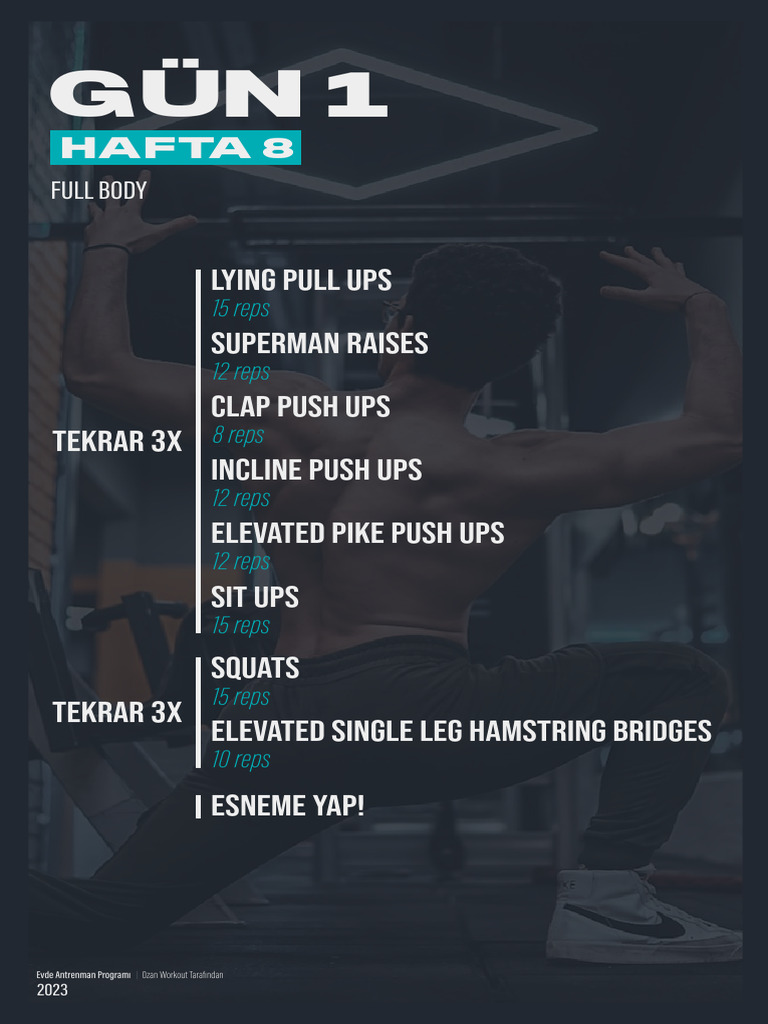 Hafta Evde Antrenman | PDF