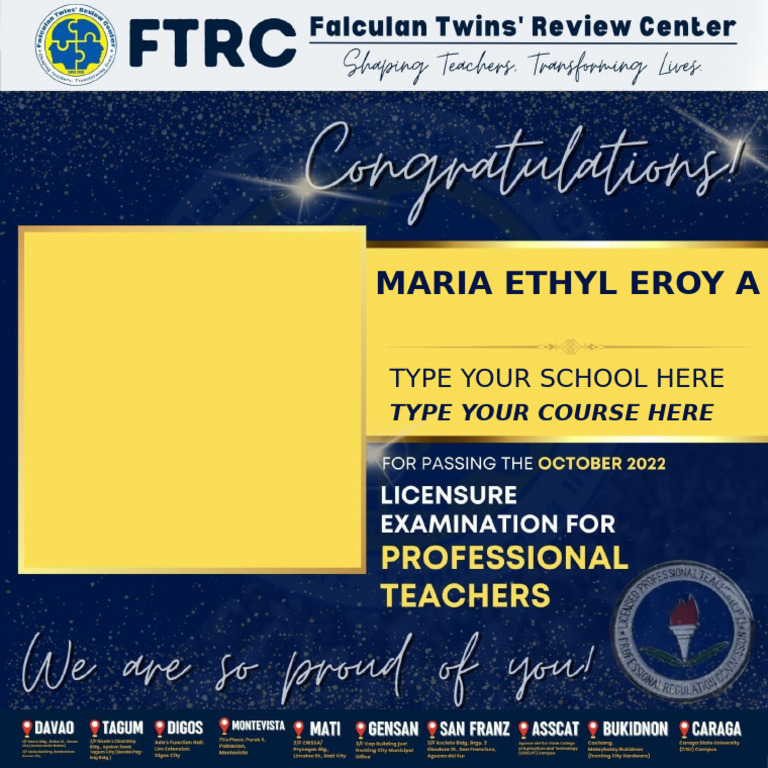 FTRC Passers PPT Template (Editable) | PDF