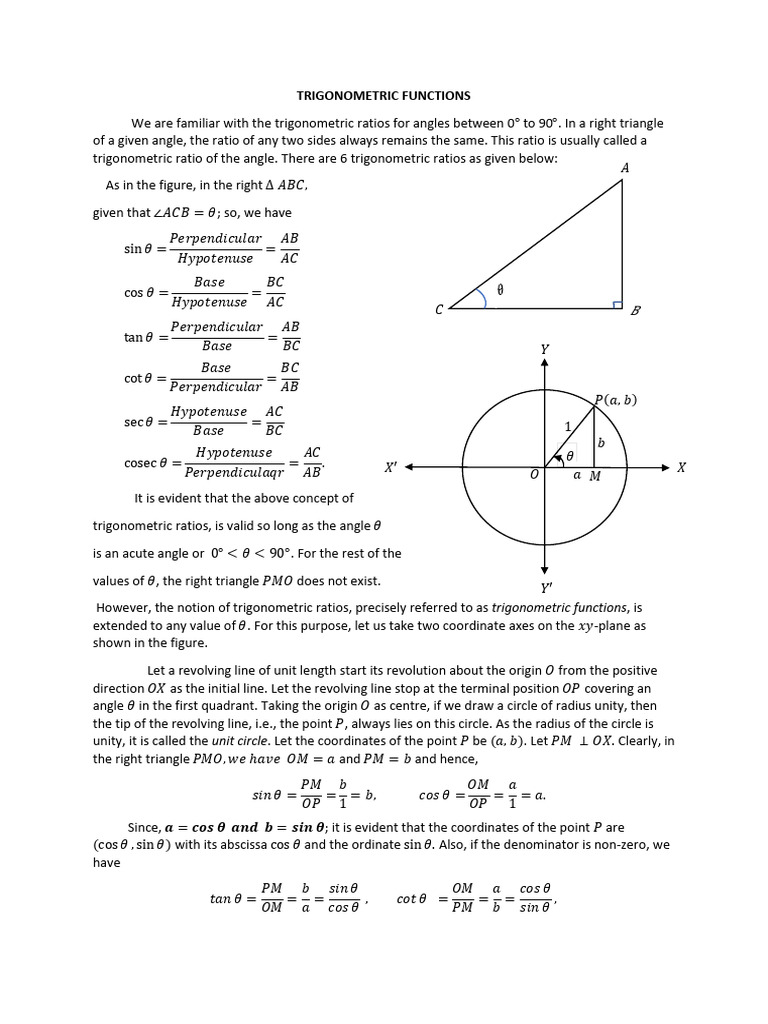 Trigonometric Functions Pdf