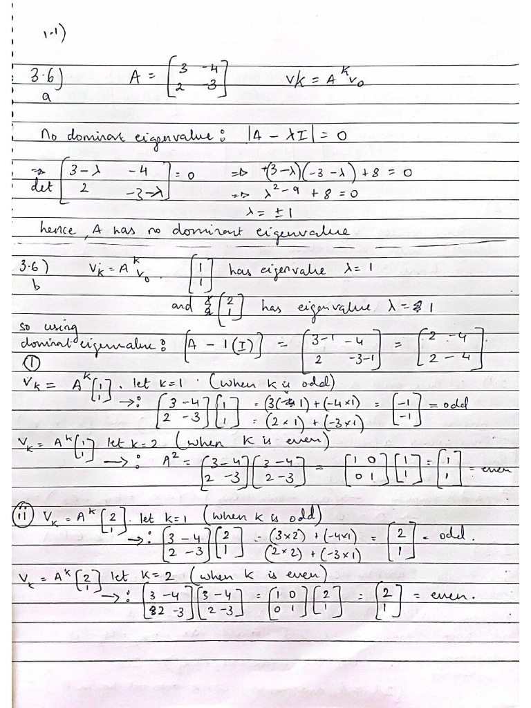 Linear Math Question 3 | PDF