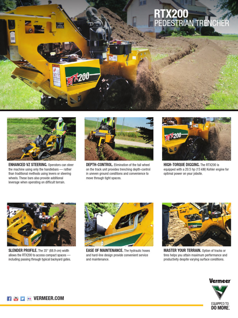 rtx200-pedestrian-trencher-spec-sheet | PDF