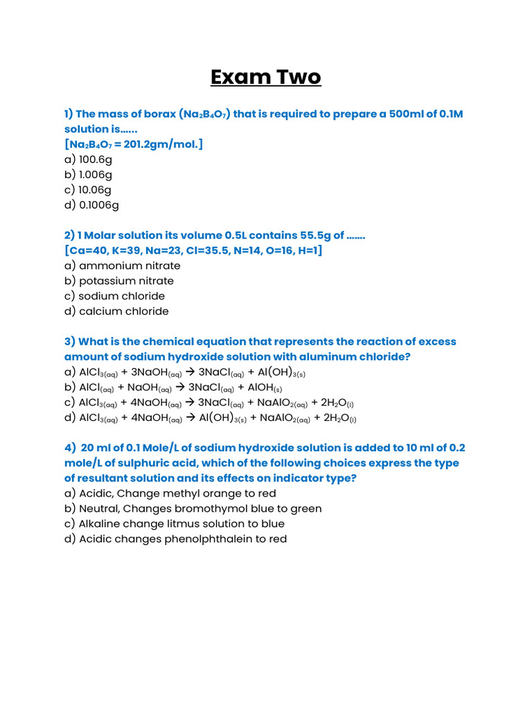 Chapter 2 Exam Model Answer Final1 | PDF