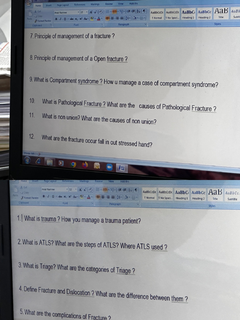 Orthopaedics and Neurosurgery Box Ques | PDF