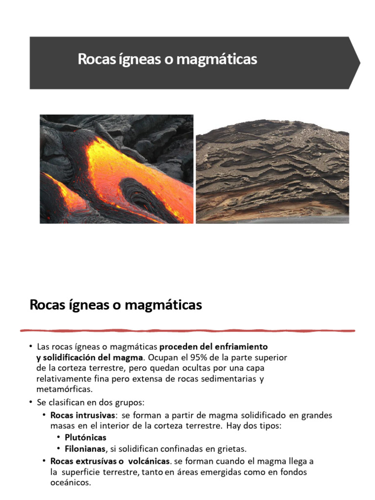 Rocas ígneas y rocas metamórficas (1) | PDF