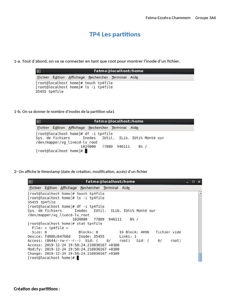 Compte rendu TP4 | PDF
