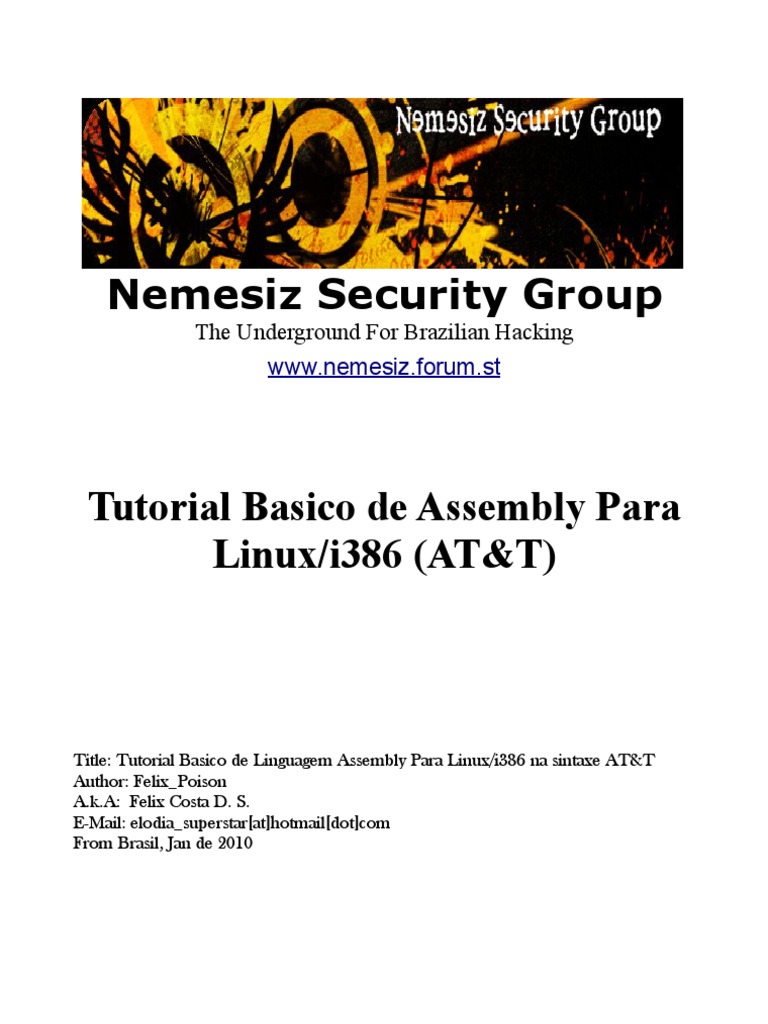 Tutorial Basico De Assembly C Linguagem De Programação Linguagem