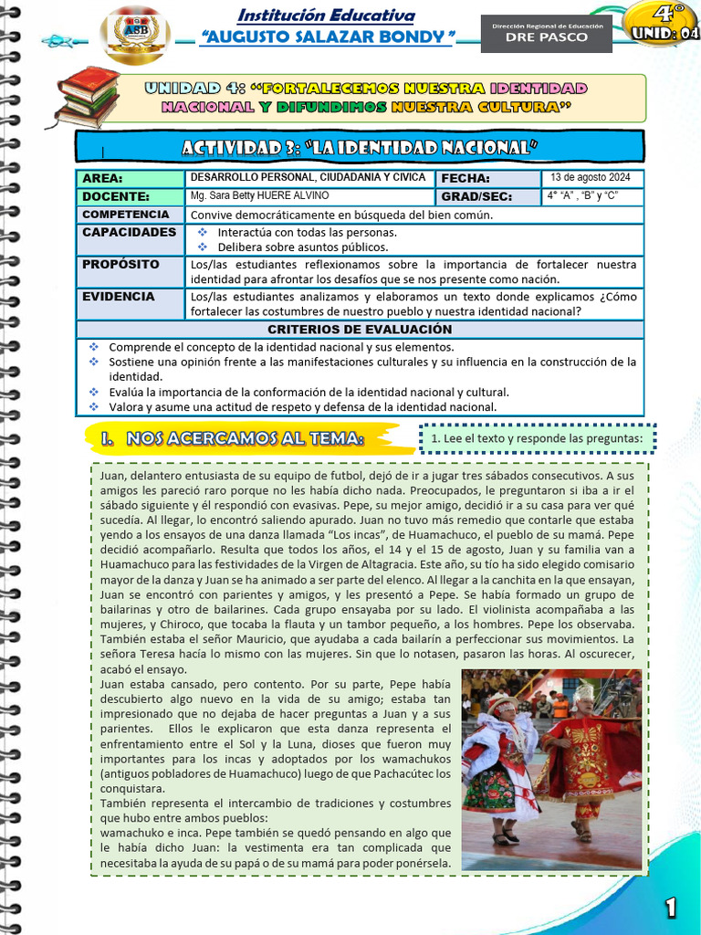 4° DPCC - Actv.03-Unid.4 2024 | PDF