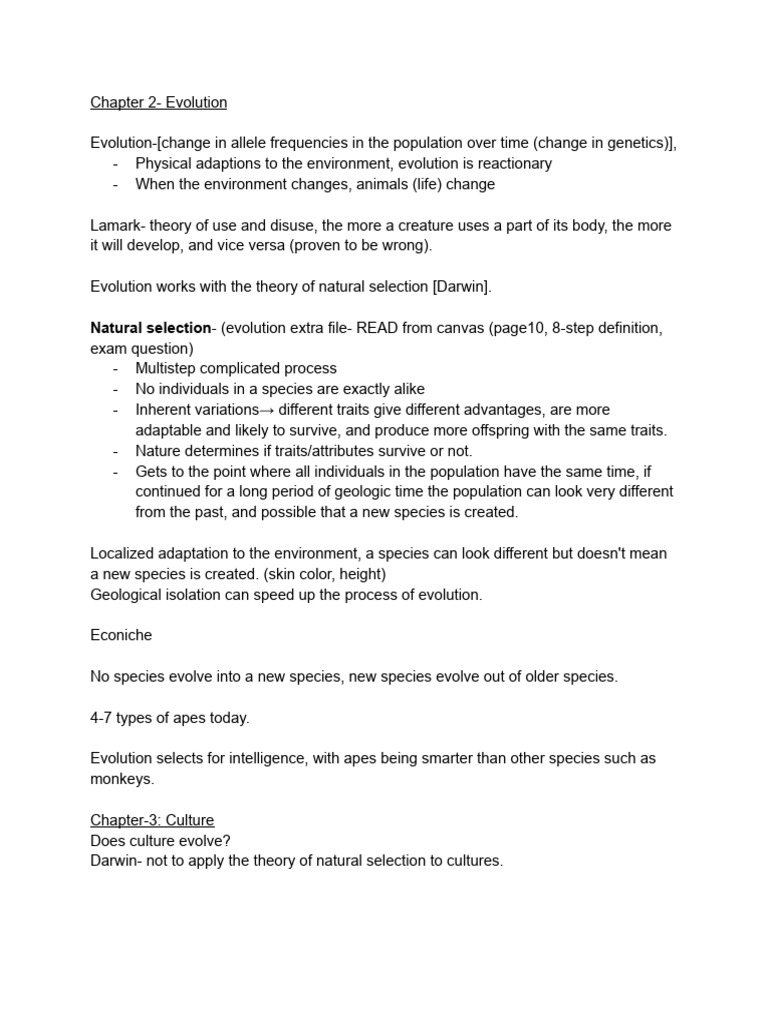 Anthropology Notes 2 | PDF