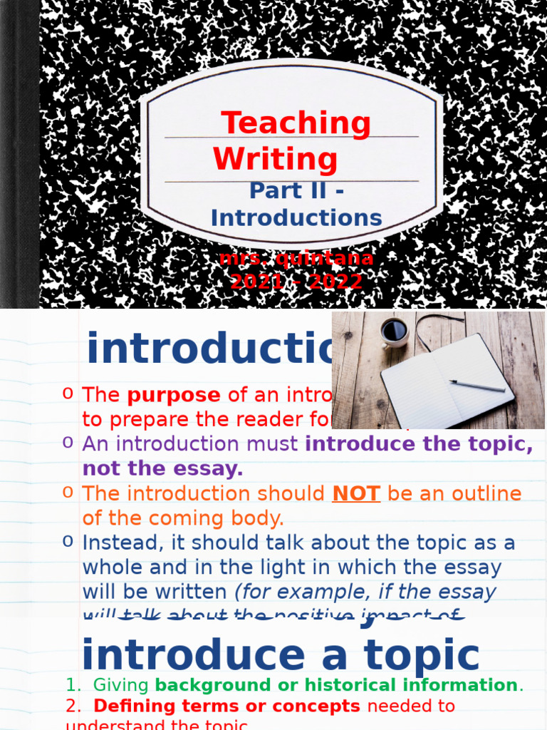 Writing Work Shop - Introduction Revised | PDF