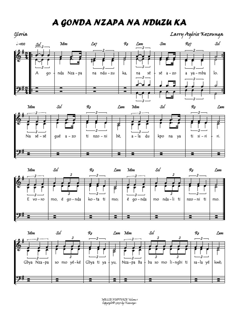 A Gonda Nzapa Na Nduzu Ka | PDF