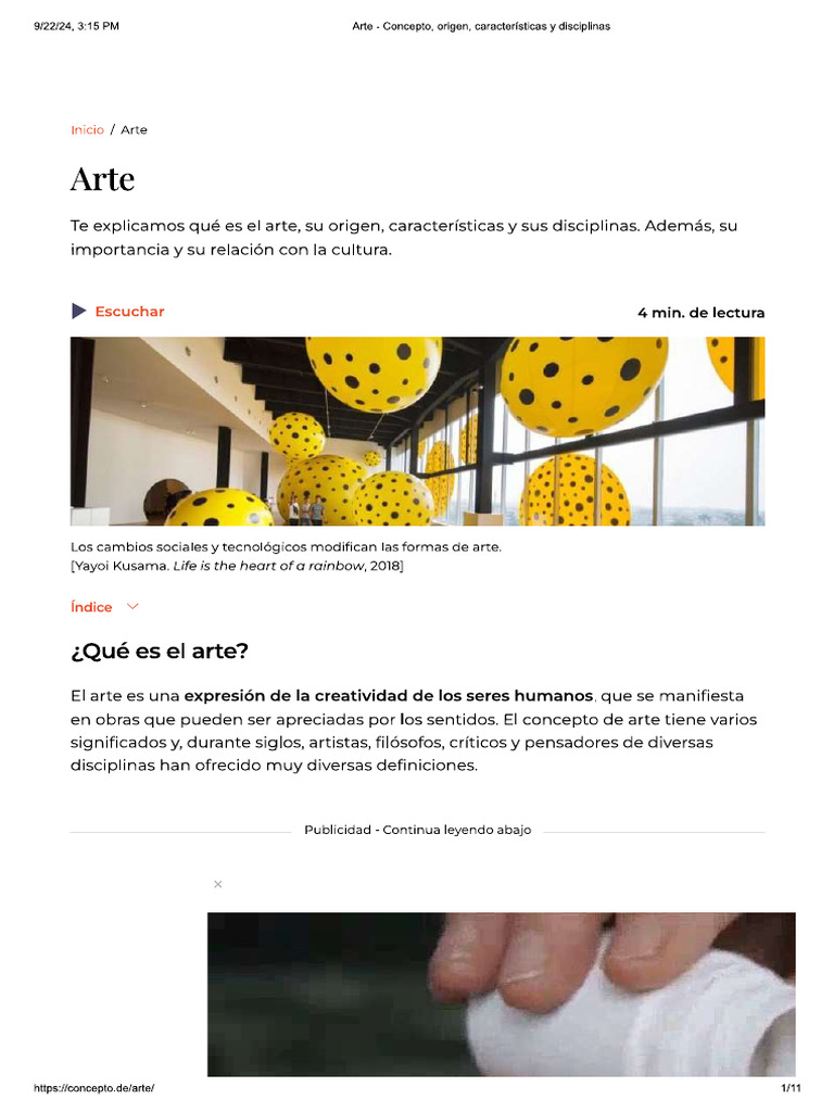 Que Es El Arte | PDF