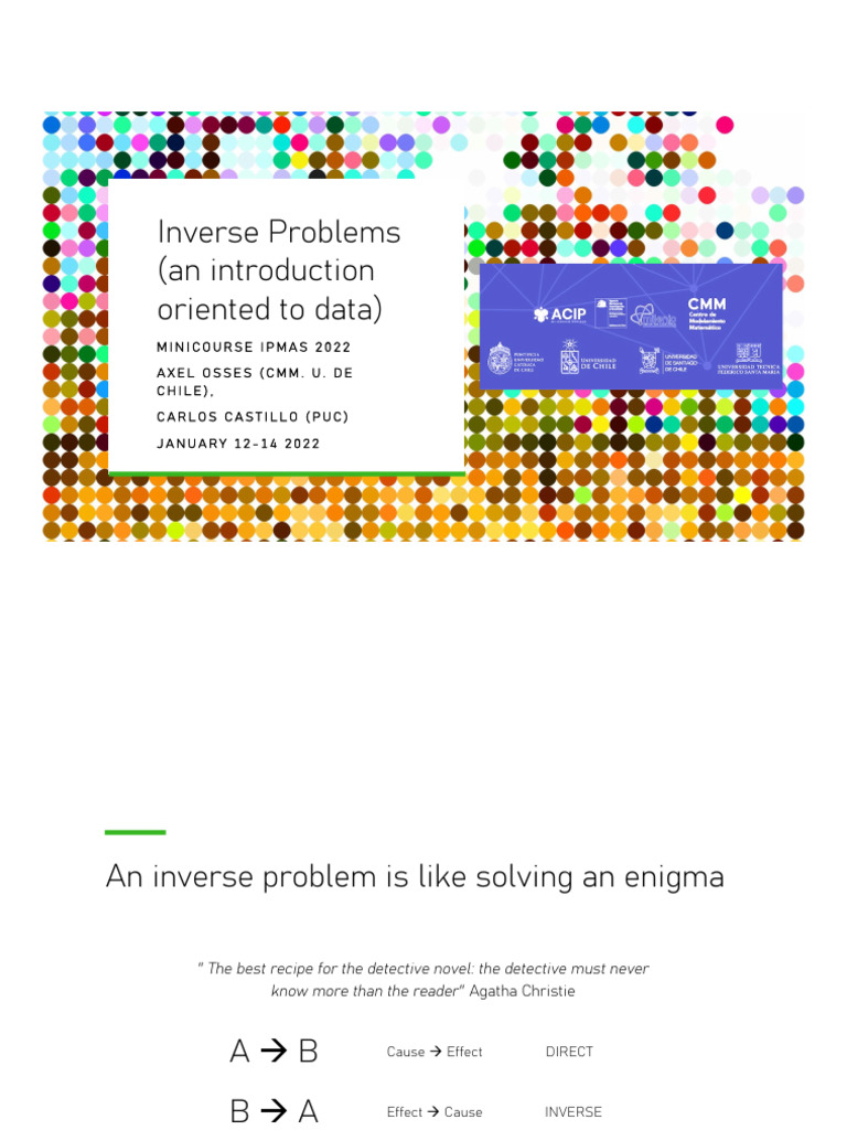 Minicourse InverseProblems | PDF