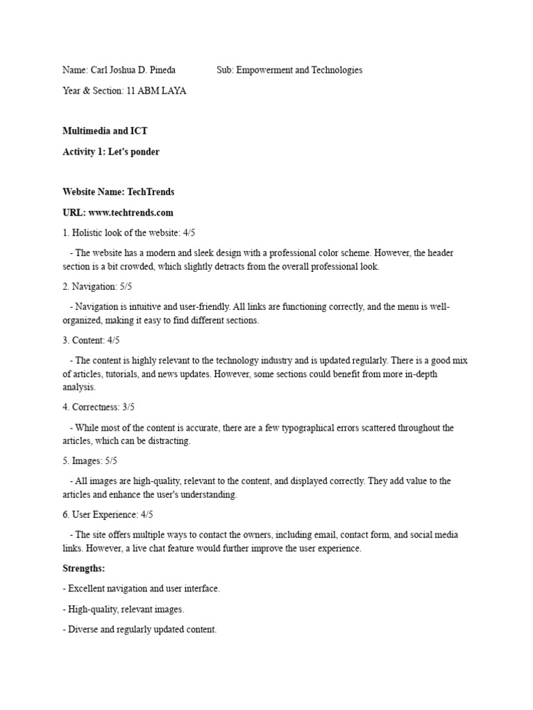 Document (22) (2) Etech Activities | PDF | Web Design | Art