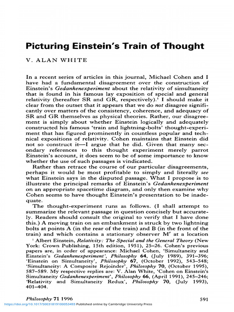 Picturing Einsteins Train of Thought | PDF