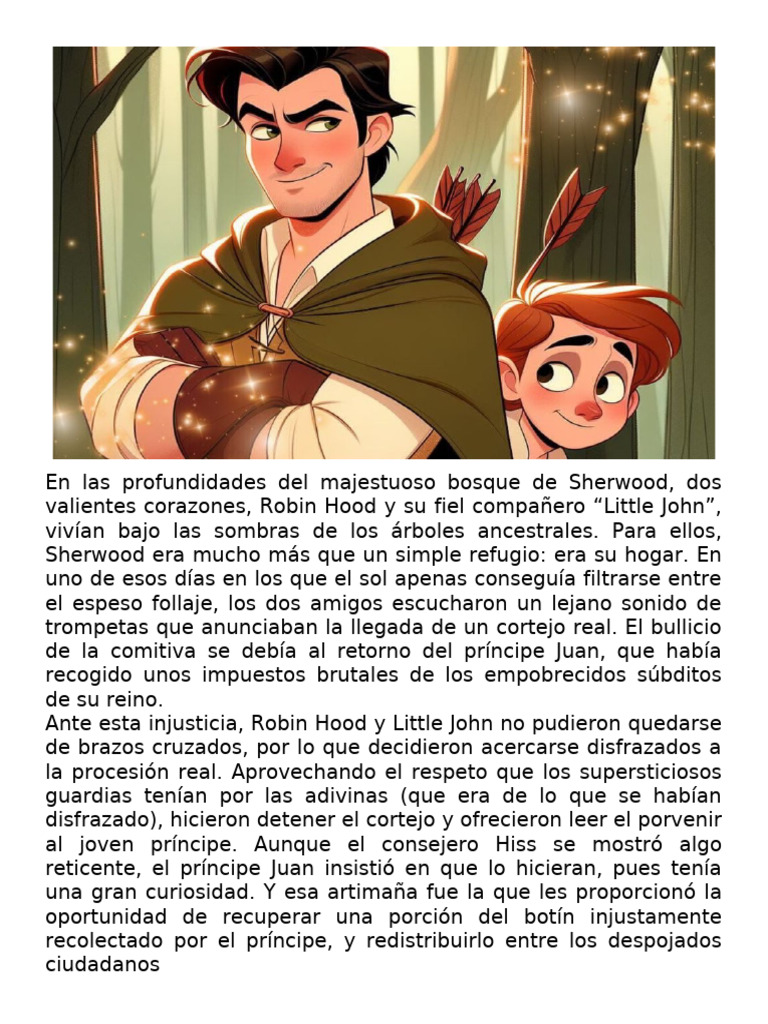 En Las Profundidades Del Majestuoso Bosque de Sherwood | PDF
