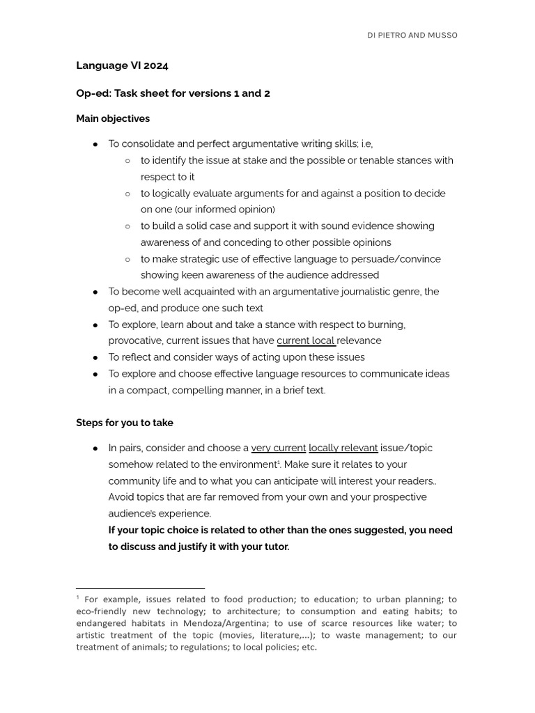 Oped - Musso and Di Pietro | PDF