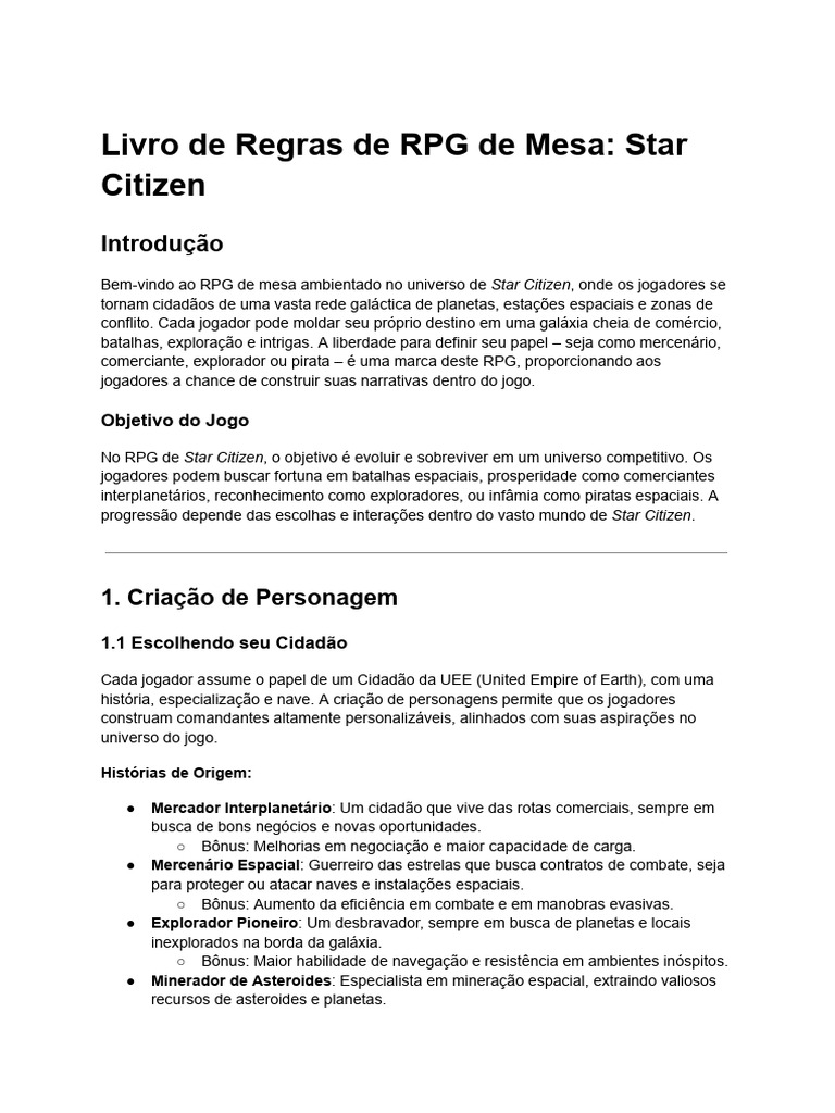 RPG Star Citizen | PDF