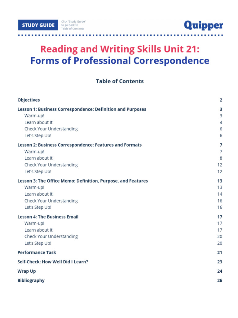 Reading and Writing Skills - Unit 21 - Forms of Professional ...