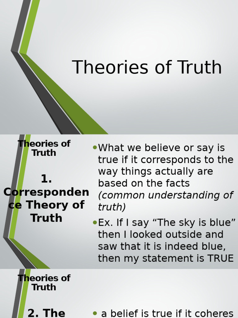 Lesson 4theories of Truth | PDF