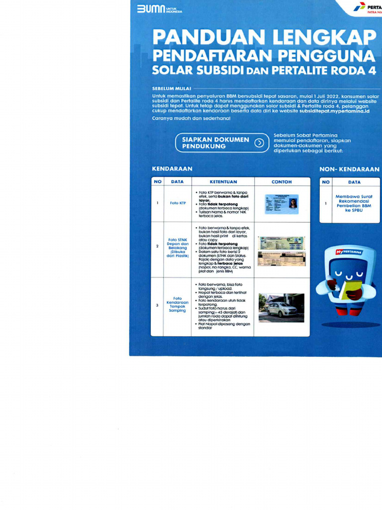 Panduan Pendaftaran QR Code Pertamina | PDF