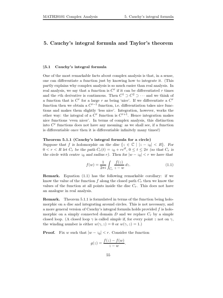 Complex Analysis Part5 | PDF | Holomorphic Function | Complex Analysis