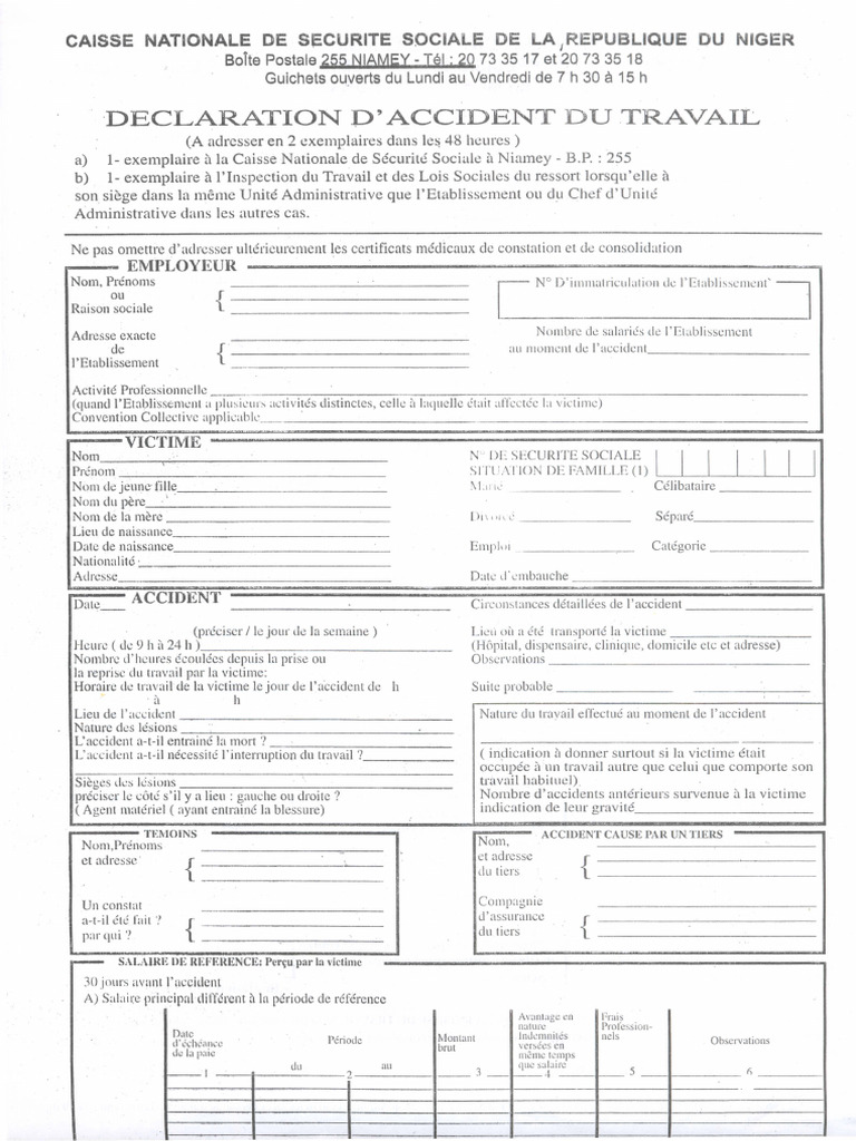 Declaration Accident | PDF