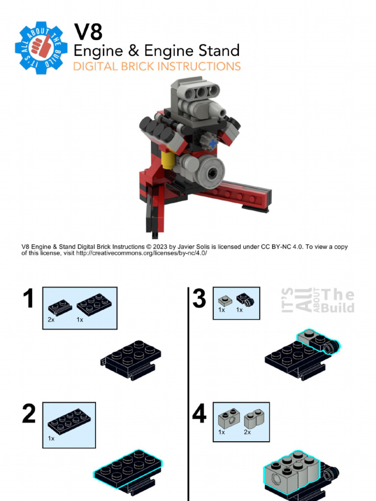 v8 Plus Engine Stand v1c Instructions | PDF